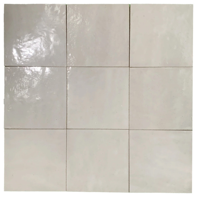 Contemporary Zellige Off-White, 12"x12"x1/2" Panels - Traditional ...