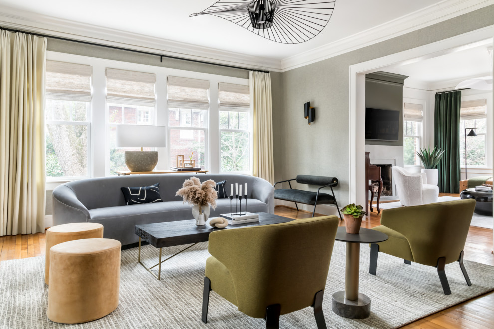 Warm Contemporary Living Room Design - Contemporary - Living Room - Atlanta - by Tunde Decor ...