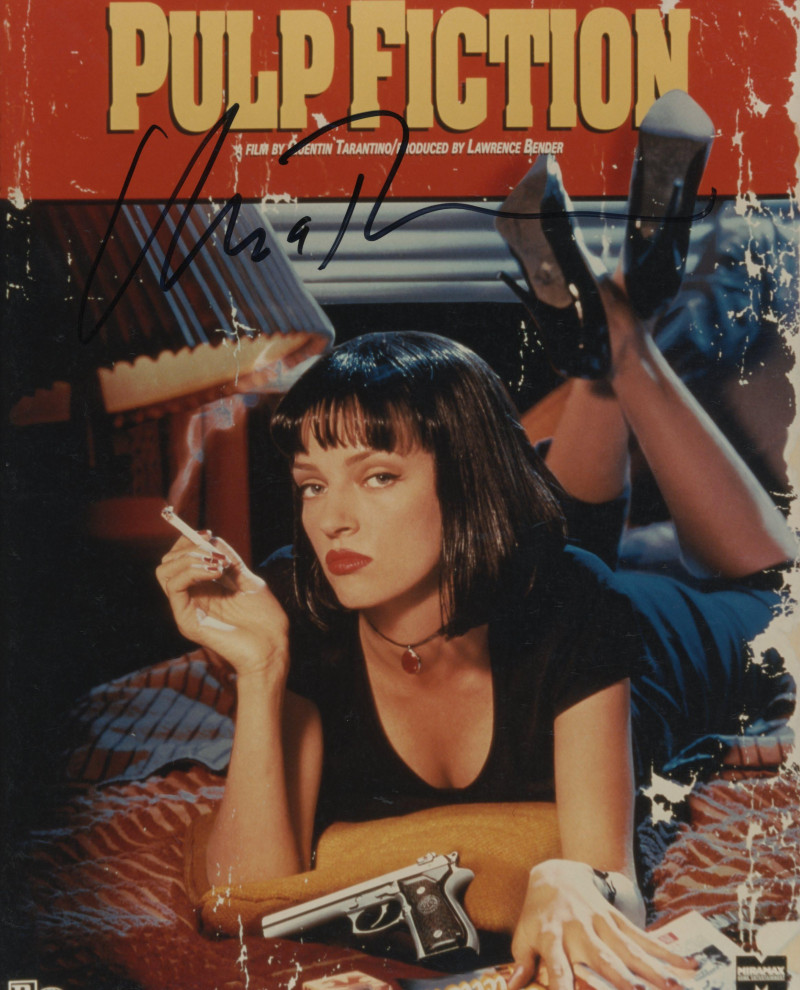 Pulp Fiction Signed Movie Photo, Custom Frame - Midcentury - Prints And ...