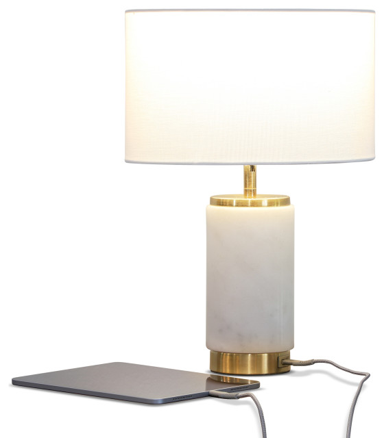 Arden LED USB Side Table Lamp for Desks and Nightstands, Modern Ambient ...