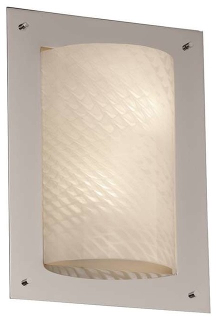 Framed Rectangle 4-Sided Wall Sconce, Ada, Polished Chrome ...