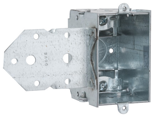 RACO® 522 B-Bracket Switch Box, Gangable w/Armored Clad/Flex Clamp, 3 ...