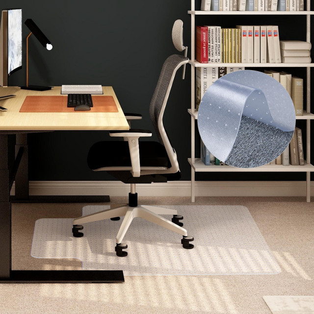 Yescom 36" x 48" Office Desk Chair Mat for Carpets PVC Floor Mat with ...