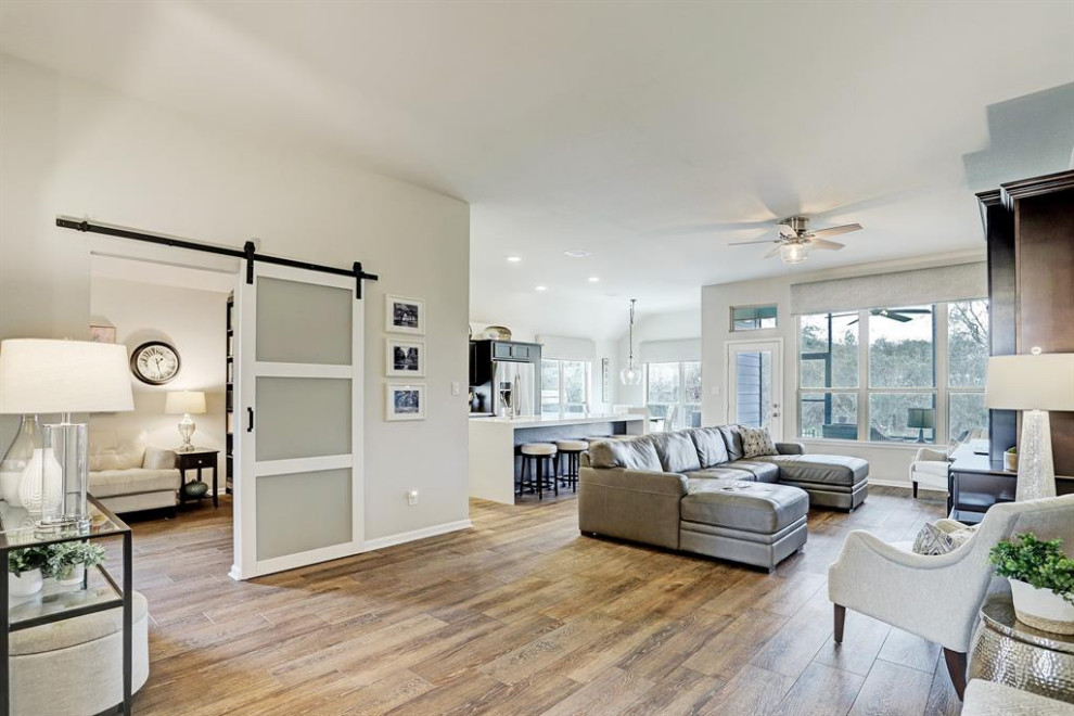 Racetrack Ln - Transitional - Living Room - Houston - by Scarlet Home ...