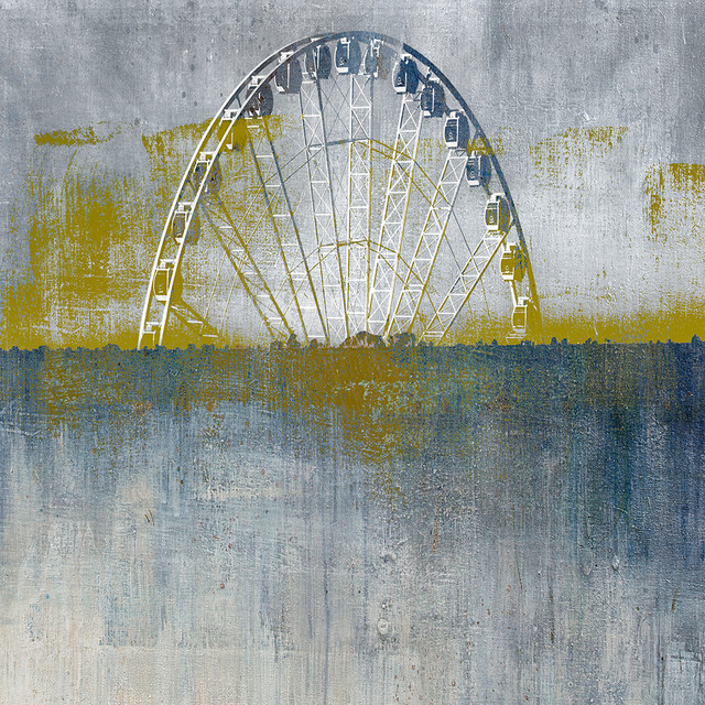 "Seattle Horizon Three", 36" x 36" - Contemporary - Metal Wall Art - by ...