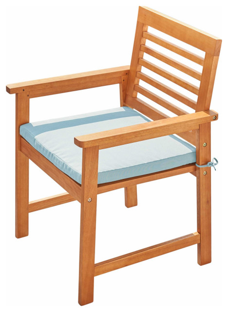 Light Wood Dining Armchair - Rustic - Outdoor Dining Chairs - by ...