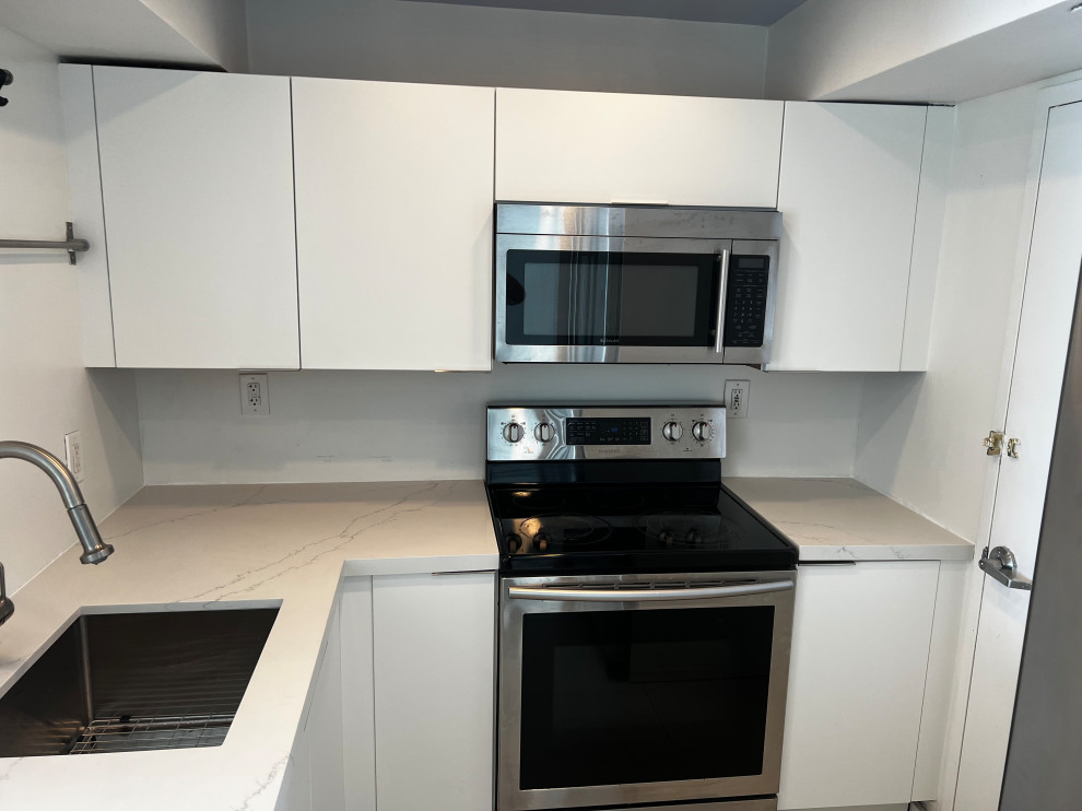 Modern Kitchen Remodel Done in a Stratus Supermatte - Modern - Kitchen ...