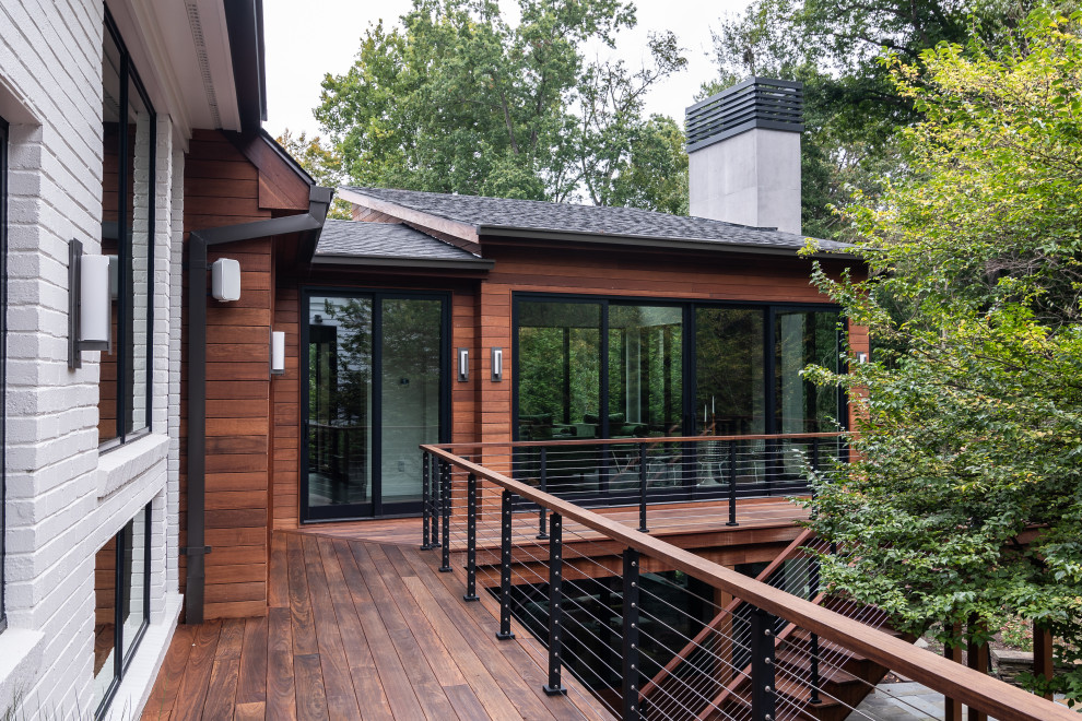 AFTER Outside the Two-Story Modern Addition - Modern - Family Room - DC ...