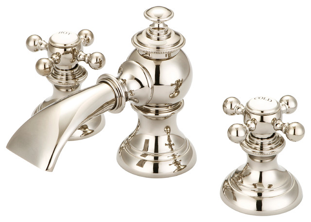 Water Creation Modern Classic Widespread Lavatory Faucet With Pop-Up ...