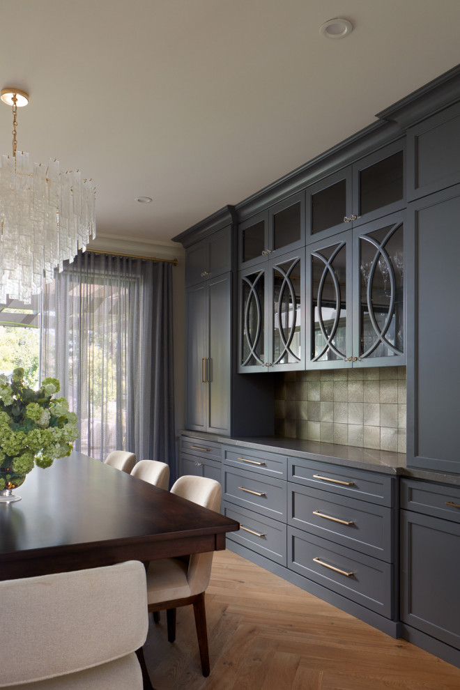 Woodside Modern Tudor with modern ADU - Contemporary - Dining Room ...