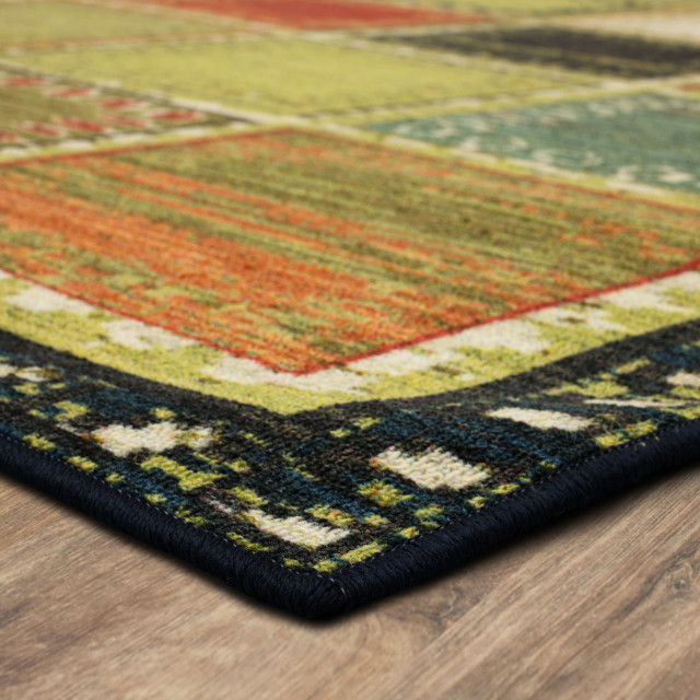 Mohawk Home Dara Patchwork Checkered Area Rug, 5' X 7' - Contemporary ...