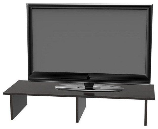 Convenience Concepts Designs2Go Large Monitor Riser in Black Wood ...