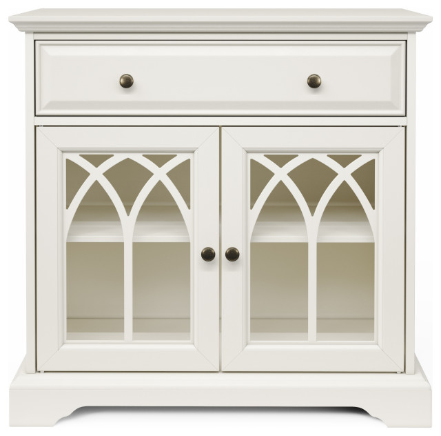 32'' Gothic Arch 2 Door TV Stand - Transitional - Entertainment Centers ...