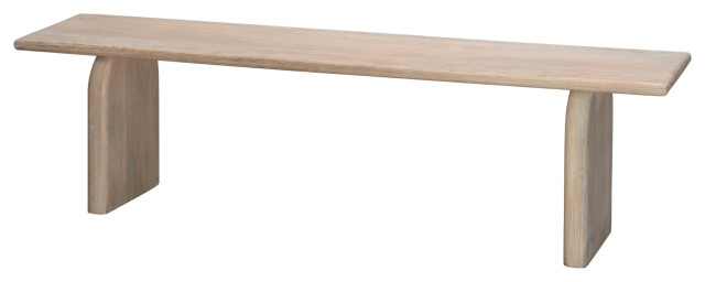 Arc Mango Wood Bench - Transitional - Dining Benches - by Jamie Young ...