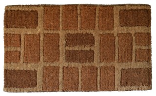 Brown Brick Mat - Contemporary - Doormats - by Imports Decor Inc. | Houzz