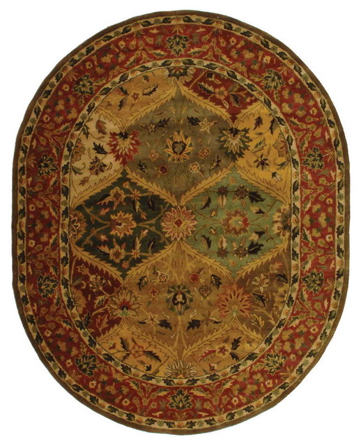 Safavieh Heritage Collection HG111 Rug, 7'x9' Oval - Traditional - Area ...