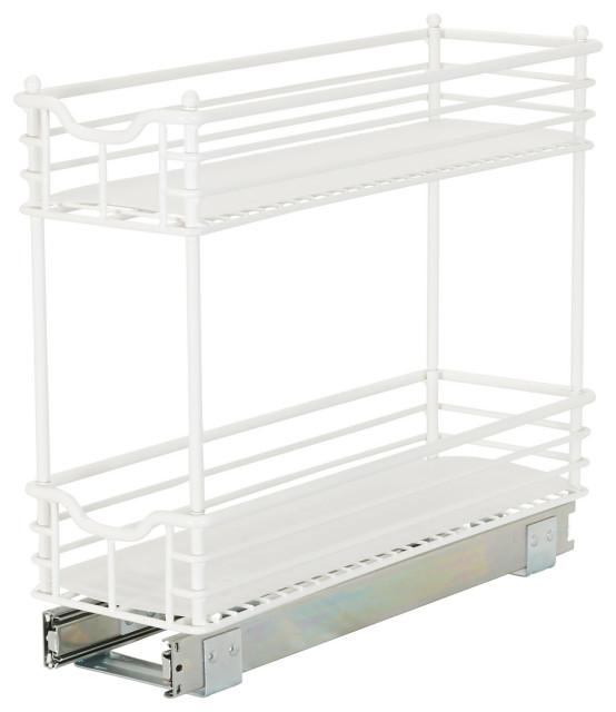 Narrow Sliding Cabinet Organizer - Pantry And Cabinet Organizers - by ...