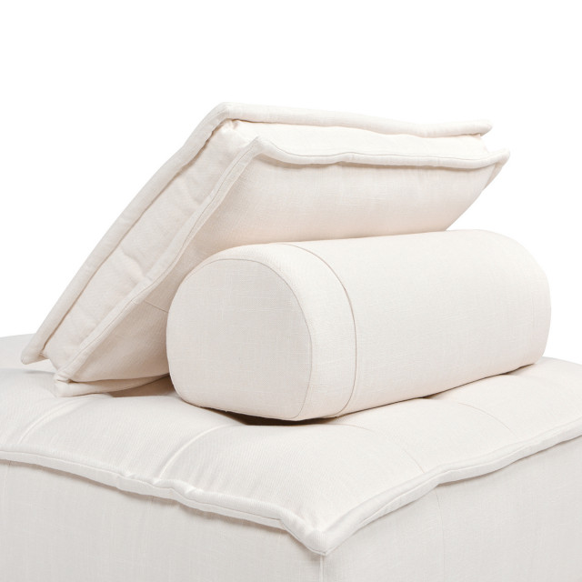 Arwen 42" Square Modular Pillow-Back Lounge Chair - Transitional ...