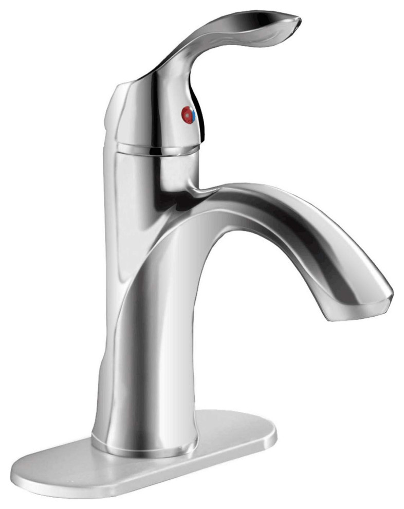 Waterfall Spout Bathroom Sink Faucet - Contemporary - Bathroom Sink ...
