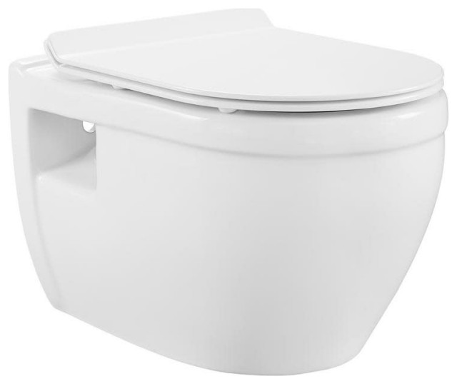 Swiss Madison SM-WT450 Ivy Wall Mounted Elongated Toilet Bowl ...
