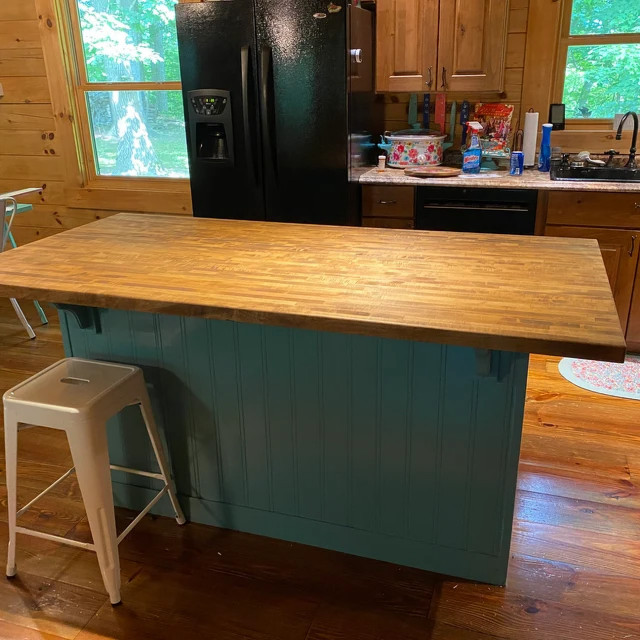 Custom Edge Grain Butcher Block Table Top, Island Top, Workbench, Desk ...