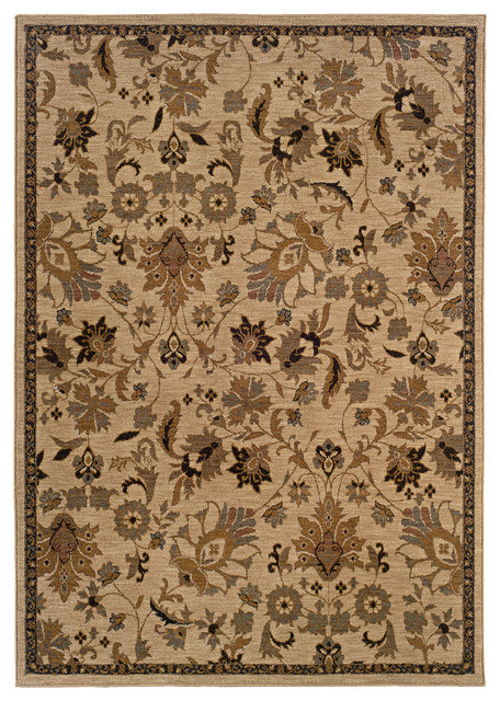 Infinity 1115B Beige/Tan Rug, Rectangle 9'10" x 12'9" - Traditional ...