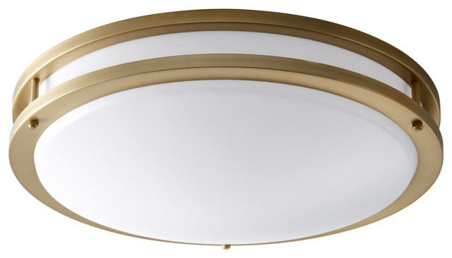Oxygen Oracle 1-LT LED Ceiling Mount 3-619-40 - Aged Brass ...