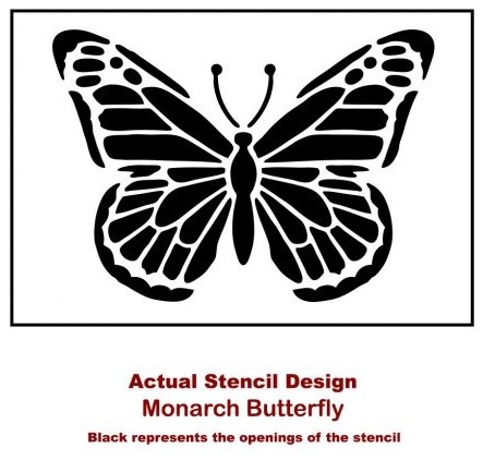 Monarch Butterfly Stencil, Easy & Trendy Reusable Stencils For Home ...