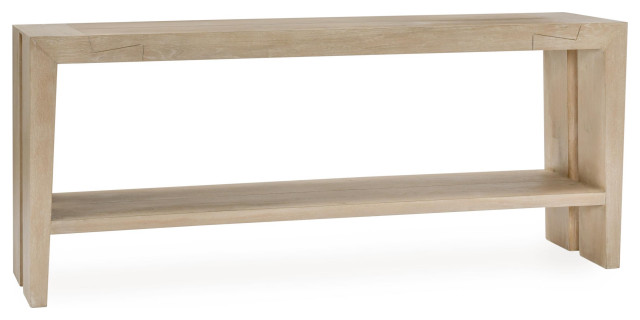 Troy Console Table, White - Farmhouse - Console Tables - by Kosas | Houzz