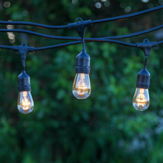 Brightech AmbiencePro Incandescent String Lights 11Watt S14, 48 Ft ...