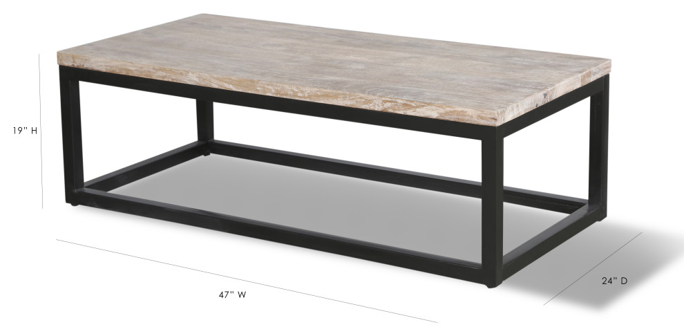 Posh Pollen Crawley Coffee Table - Industrial - Coffee Tables - by ...