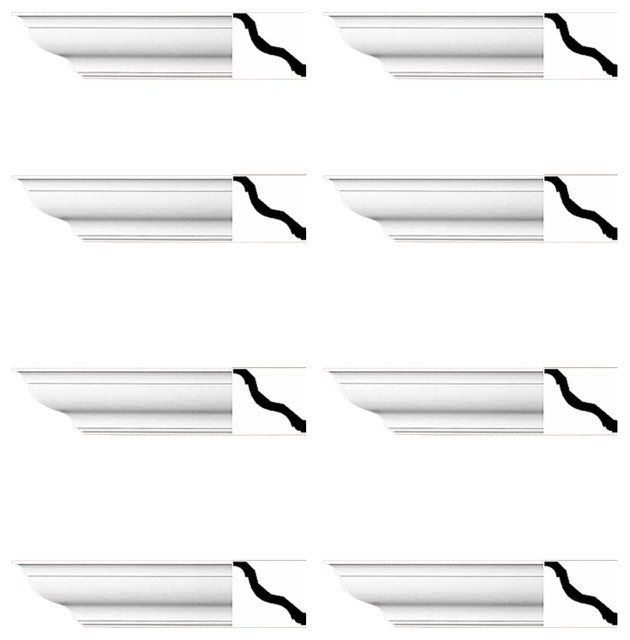 Cornice White Urethane Kensinton Design 8 Pieces Totaling 752" Length ...