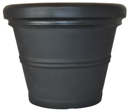 Tusco Products RR30BK Rolled Rim Planter, 30 Inch - Black ...