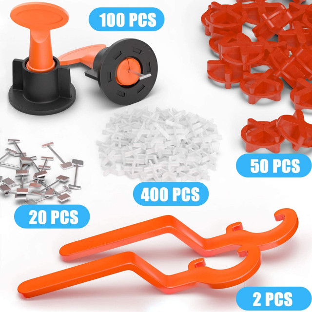 New Tile Leveling System Kit Reusable, Replaceable Pins, Smooth ...