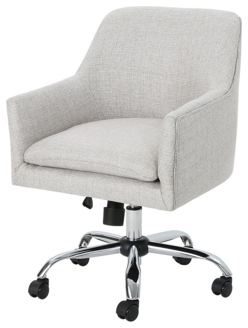 GDF Studio Morgan Mid Century Modern Fabric Home Office Chair With ...