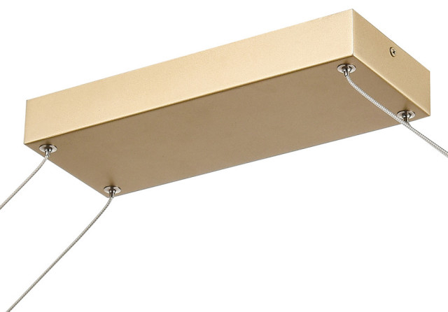 Minimalist 36'' Wide LED Island Light Soft Gold, 36'' - Modern ...
