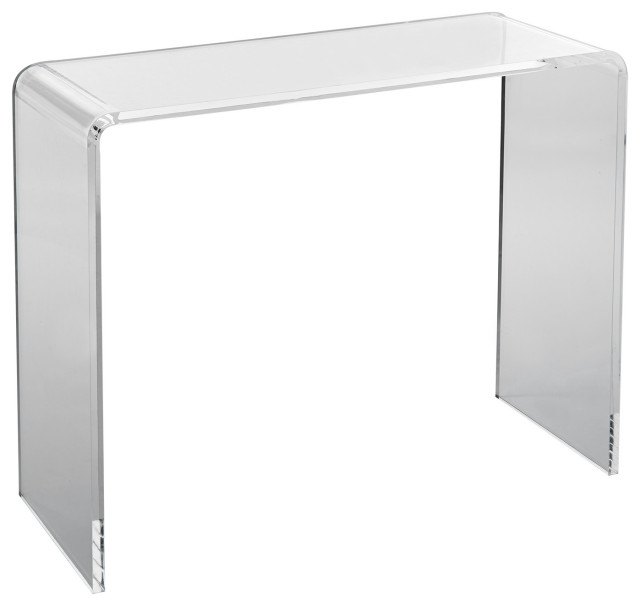 VEVOR Acrylic Console Table Clear Acrylic End Table 38x15x29" for Foyer ...