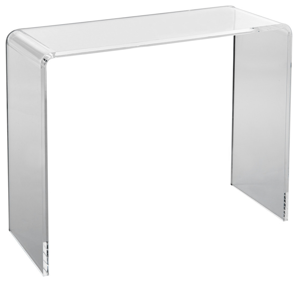 VEVOR Acrylic Console Table Clear Acrylic End Table 38x15x29" for Foyer ...