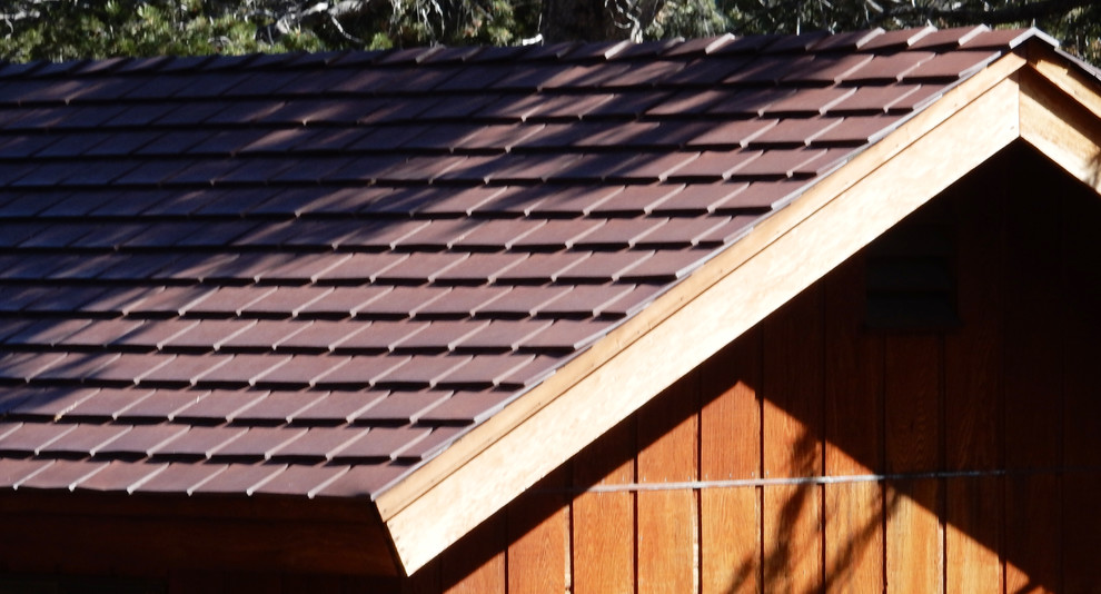 California home with Sierra Steel Tiles Cor-ten (corten) weathering ...