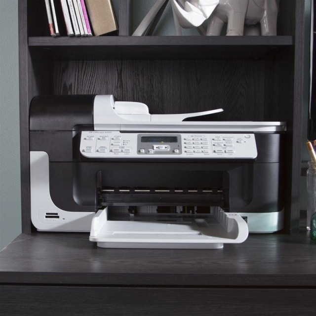 South Shore Annexe Home Office Computer Desk in Gray Oak - Transitional ...