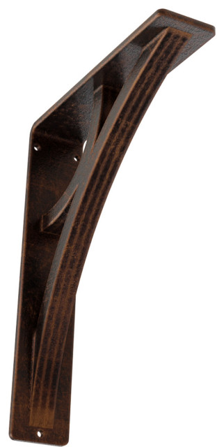 Galveston Wrought Iron Bracket, 2"Wx7 1/2"Dx10"H - Transitional ...