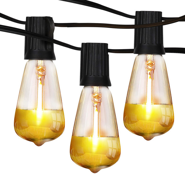 Ambience Pro, Gold Tip Teardrop String Lights, 1W, 27', Nonhanging ...