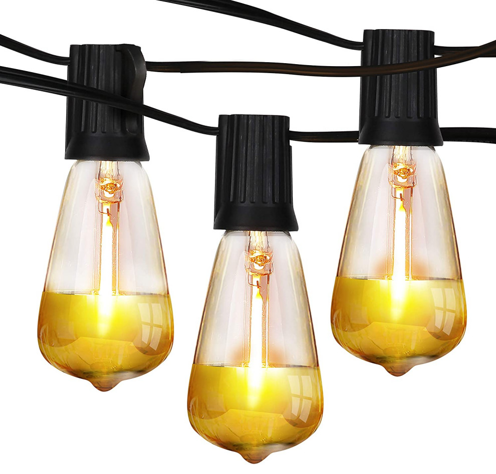 Ambience Pro, Gold Tip Teardrop String Lights, 1W, 27', Nonhanging ...