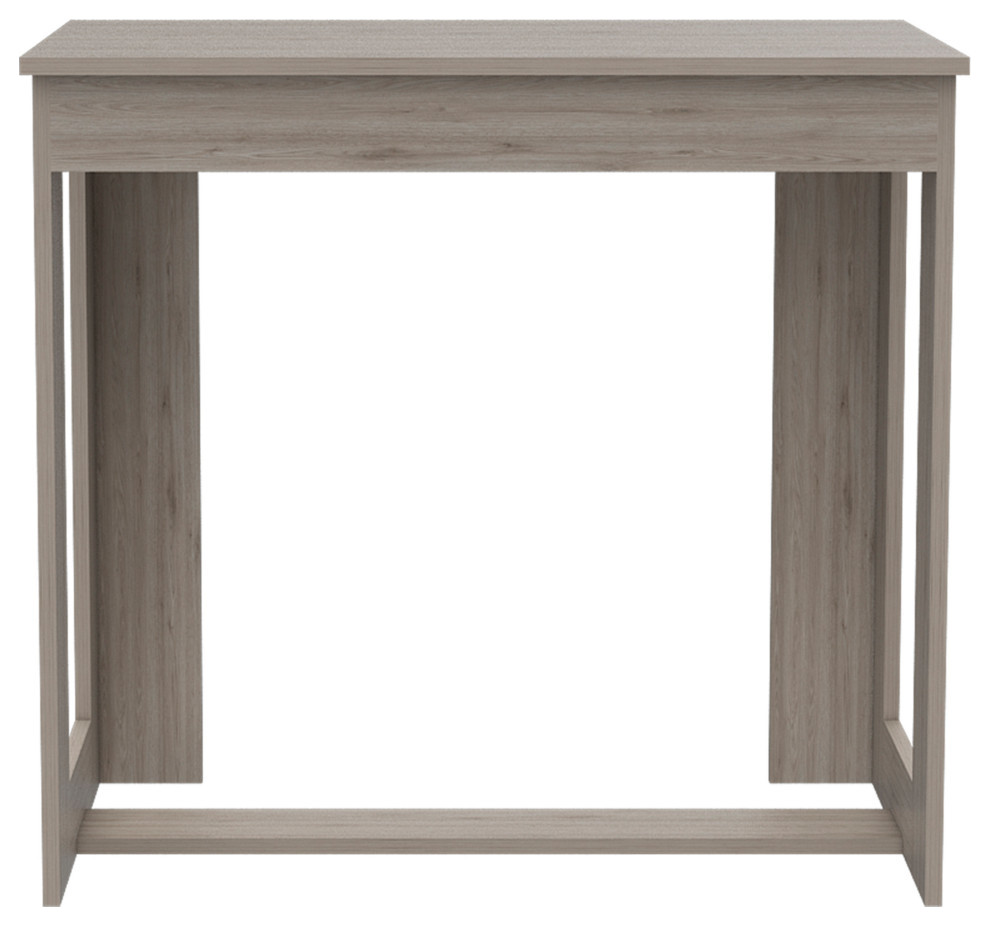 Pomona Compact Writing Desk, Light Gray - Transitional - Desks And ...