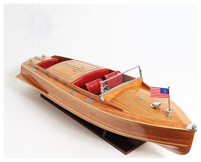 Chris Craft Runabout Wooden Handcrafted boat model - Beach Style ...