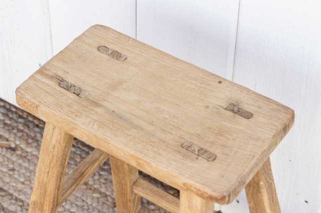 Charming Rustic Asian Stool - Farmhouse - Accent And Garden Stools - by ...