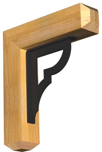 Bradford Craftsman Ironcrest Bracket Single Brace, 4" Thick, 18"x20 ...