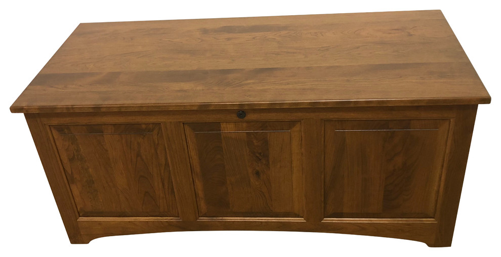 Raised Panel Blanket Storage Chest, Cedar Bottom, Hope Chest ...