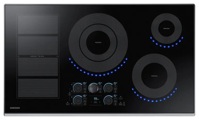 Samsung 36" Smart Induction Cooktop in Stainless Steel - Modern ...