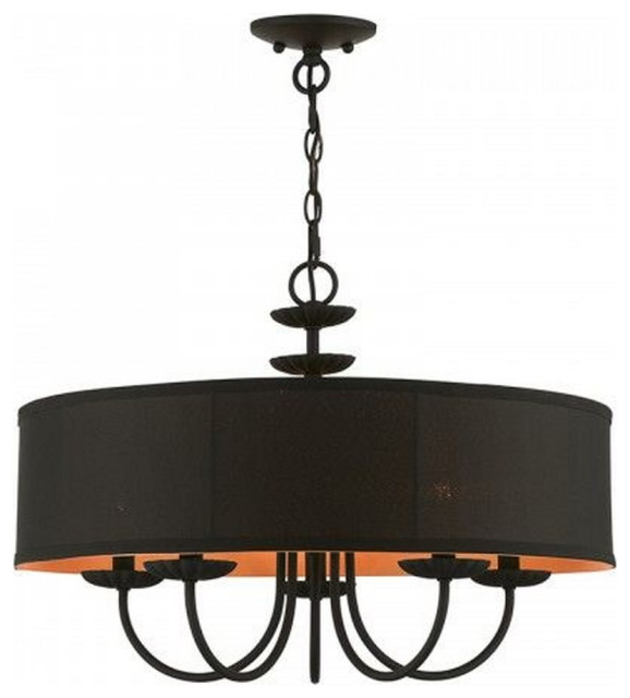 5 Light Pendant In Transitional Style-16.5 Inches Tall and 23 Inches ...